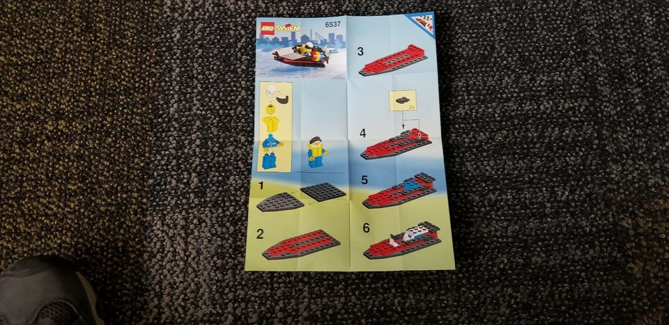 Lego Instruction Manual Hydro Racer 6537 (Manual Only) | eBay