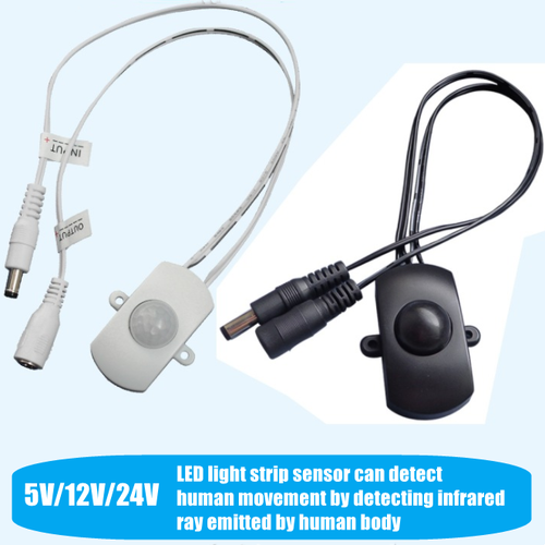 PIR-8 Motion Sensor for 5V 12V 24V Applications and LED Strips Lights 5 ...