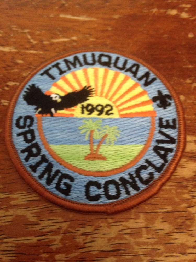 Timuquan Lodge #340 1992 Spring Conclave OA Order of the Arrow 4B-186 ...