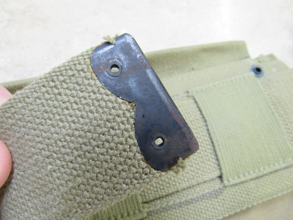 US WW2 M1937 Browning Ammunition Belt Khaki Six Pocket Froehlich Co ...
