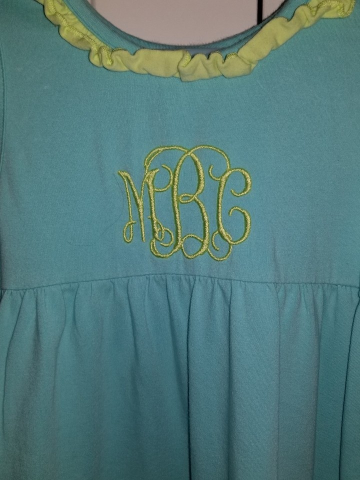 girls size 5 Southern Tots MBC monogrammed boutique dress | eBay