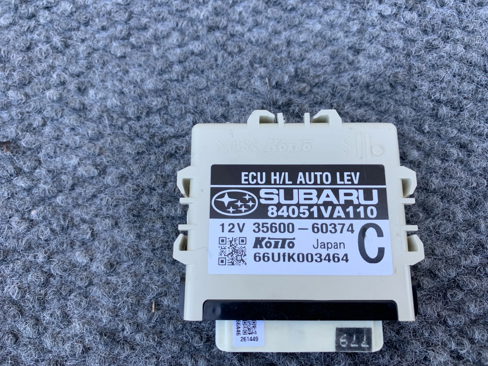 SUBARU WRX STI LIMITED 2015-2019 HEADLIGHT LEVEL CONTROL MODULE OEM ...
