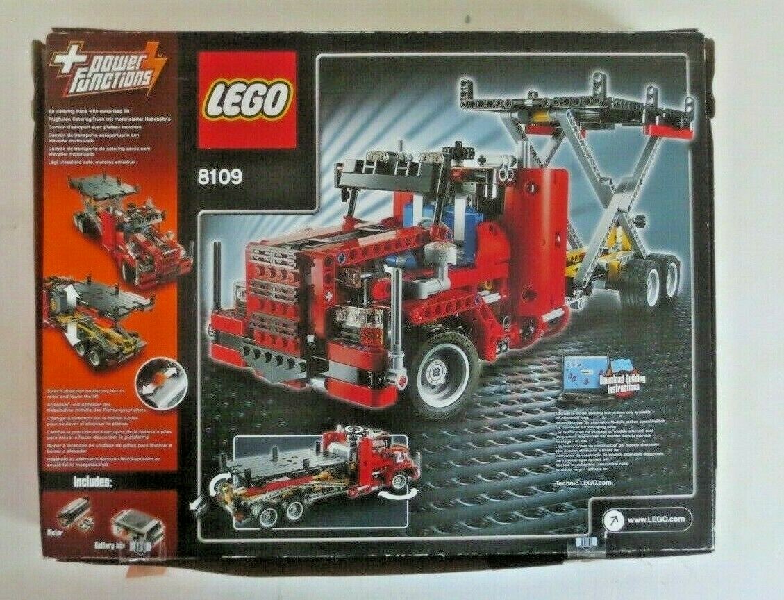 LEGO technic 8109 Tieflader Abschlepp LKW gelb 2in1 1115 Teile power ...