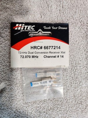 Hitec 72mhz receiver crystal FM Dual Conversion Ch- 14 | eBay