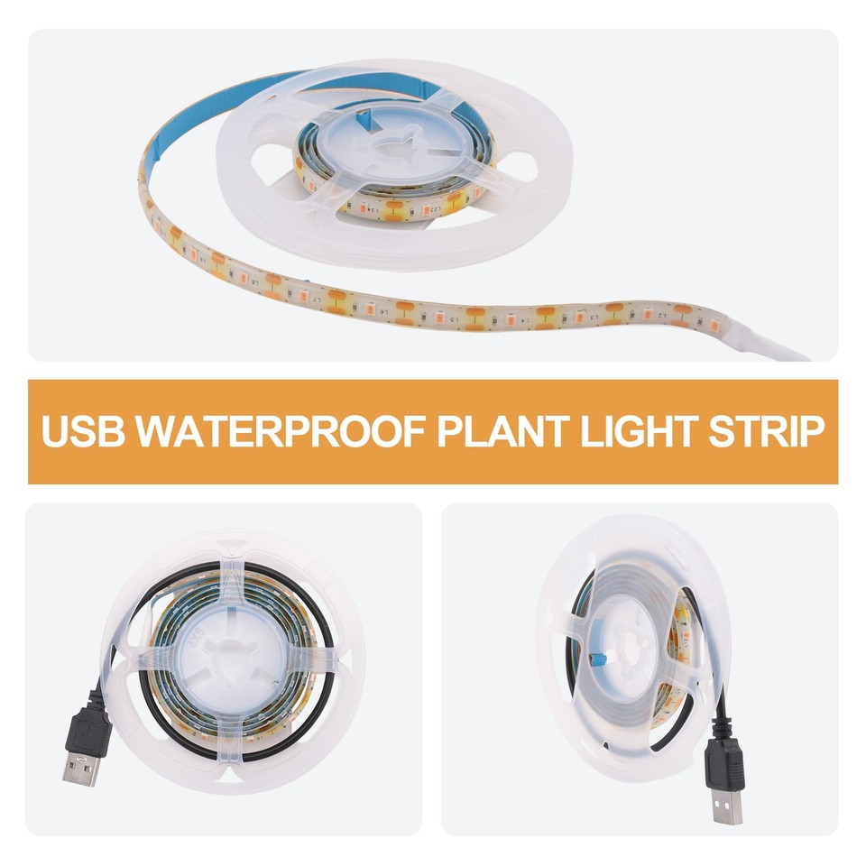 LED Light Full Spectrum 5V USB Light Strip 2835 LED Phyto Lamps for7986 ...