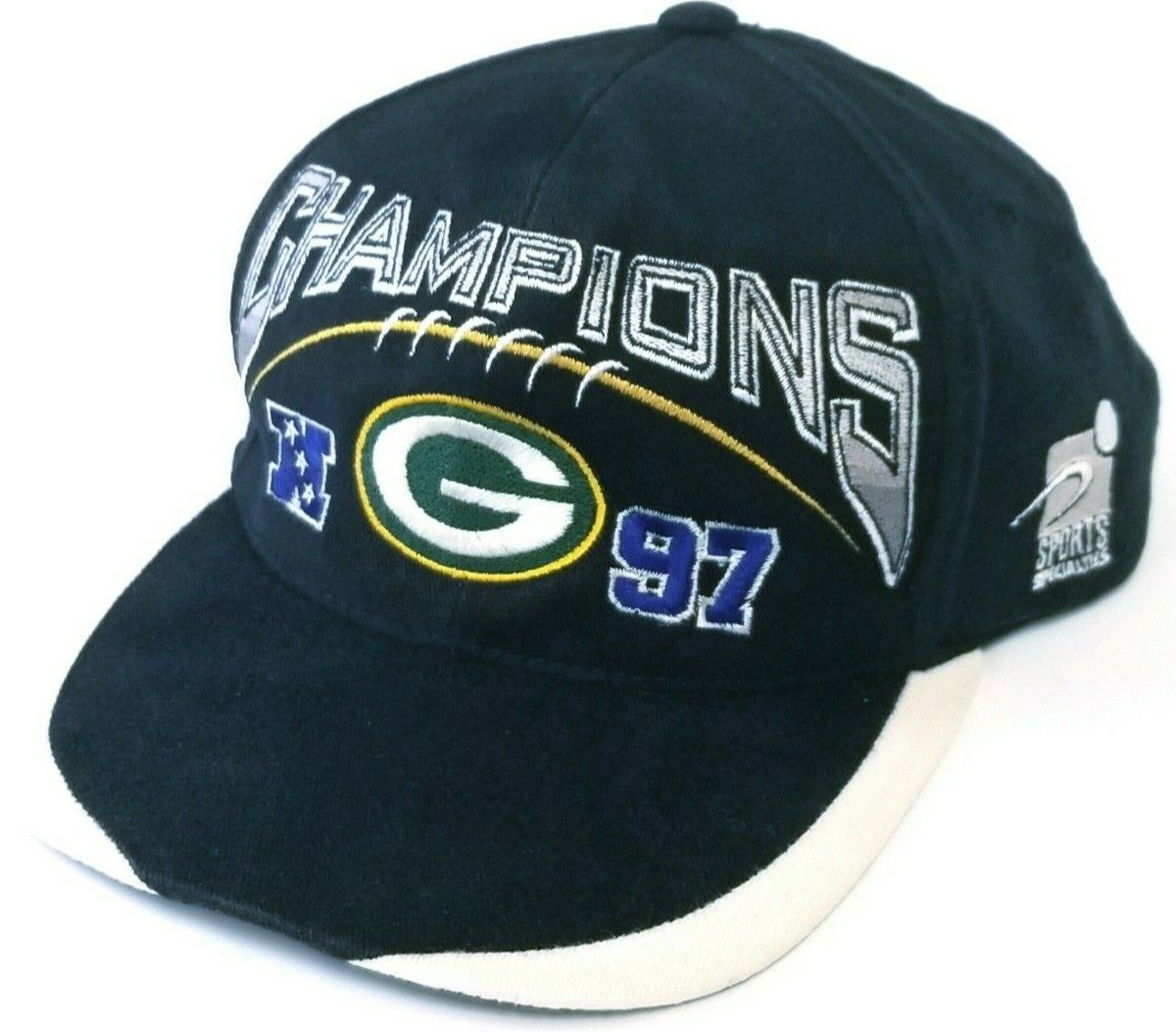 Green Bay Packers 1997 NFC Champions Snapback Hat Proline Sports ...