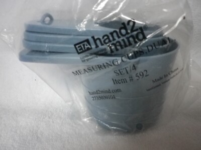 Hand2Mind blue Measuring Cups - 4 Pieces Item #592 | eBay