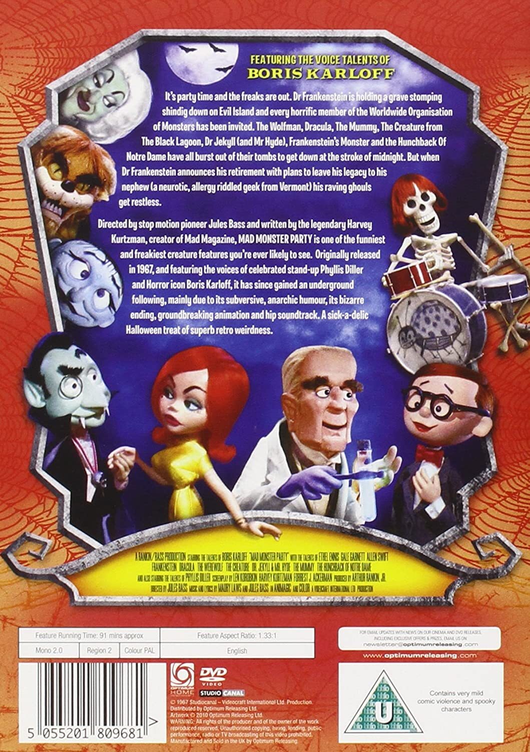 Mad Monster Party (DVD) Boris Karloff Phyllis Diller (UK IMPORT) | eBay