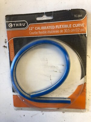12 inch Flexible Curve Ruler TC-384 Cthru Precision tools inch metric ...
