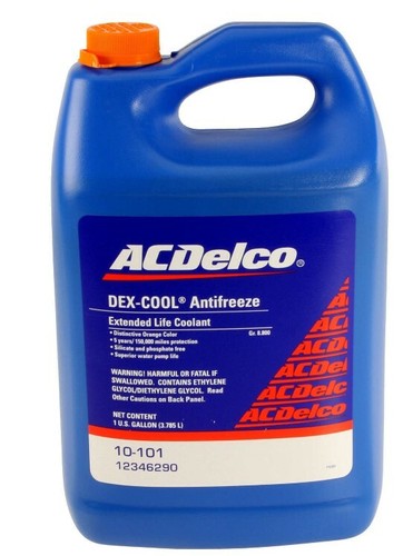 ACDelco Coolant Engine Dexcool Antifreeze (Orange) (1 Gallon) 12346290 ...