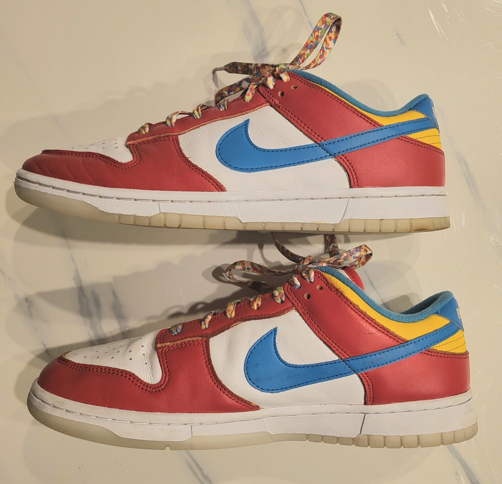 Nike Dunk Low x LeBron James x Fruity Pebbles Red SZ … - Gem