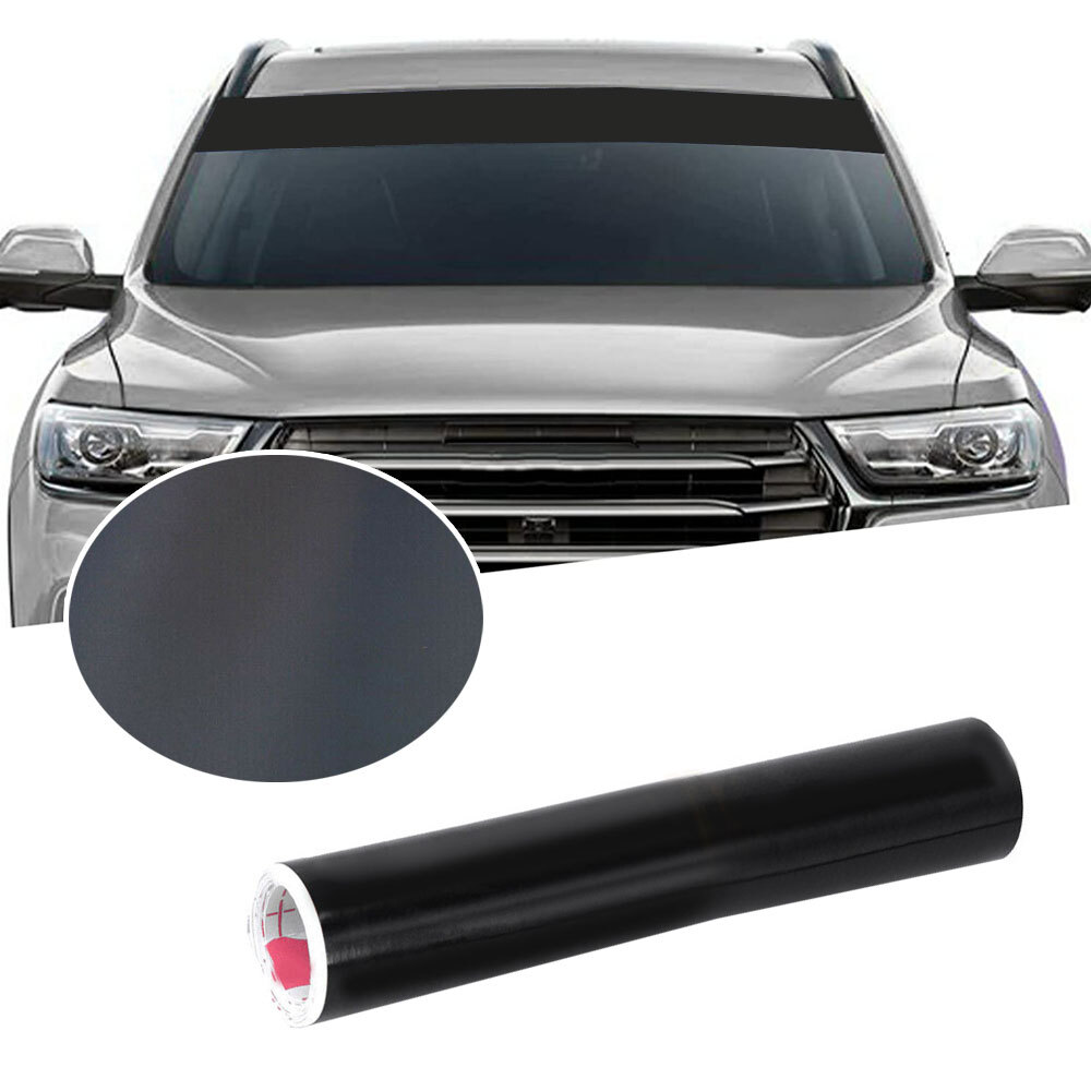 1Pc Matte Black Sticker Car Windshield Sun Visor Strip UV Block Car ...