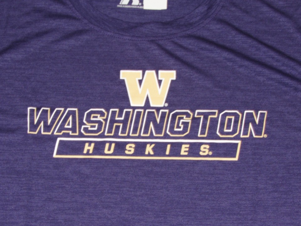 Washington Huskies Russell Athletic Team True Grit Performance Shirt ...