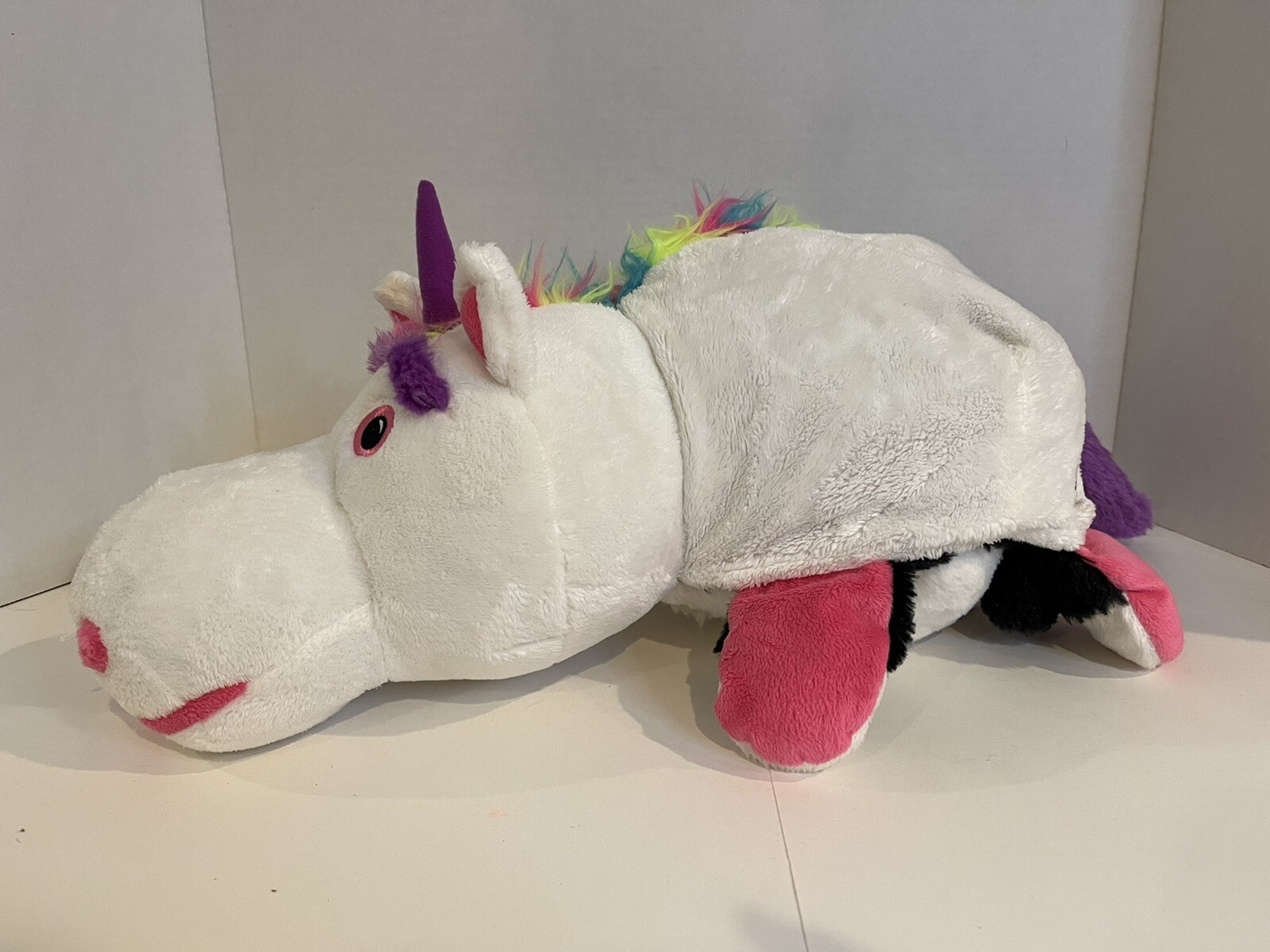 Flip Pets Two Pets in One Daisy The Unicorn And Huckleberry The Cat | eBay