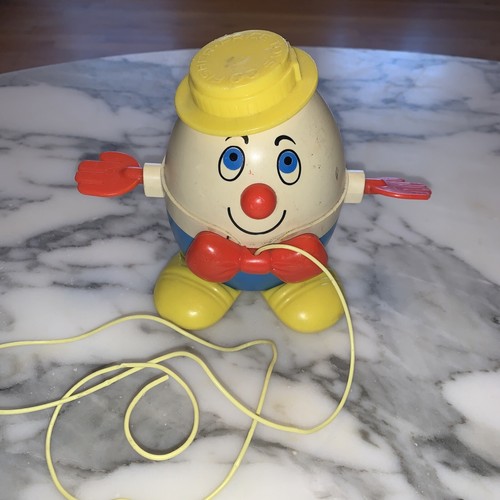 Nice Vintage 1971 Fisher Price Humpty Dumpty Action Toy w/ Original ...