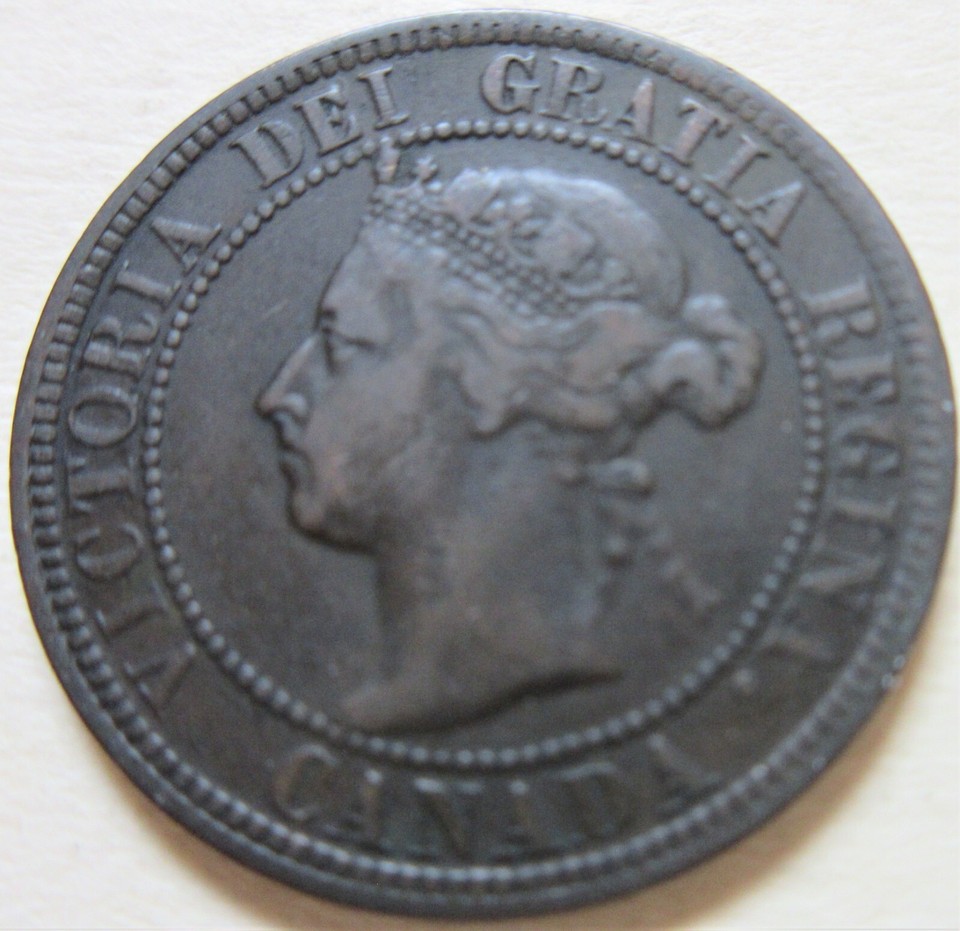1898 Canada Large Cent Coin. KEY DATE PENNY 1p 1c Victoria (CR) | eBay