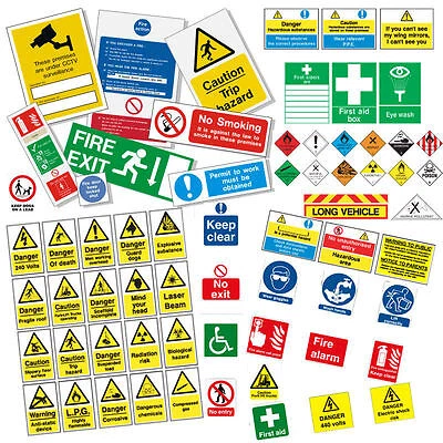 Safety Signs In A Workshop