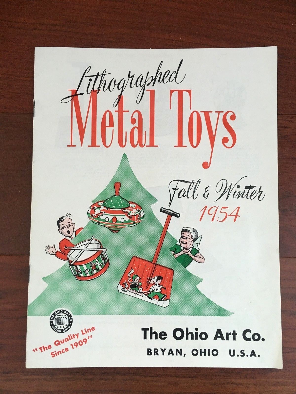 VTG ORIGINAL 1954 THE OHIO ART CO FALL /WINTER CATALOG OF LITHOGRAPHED ...