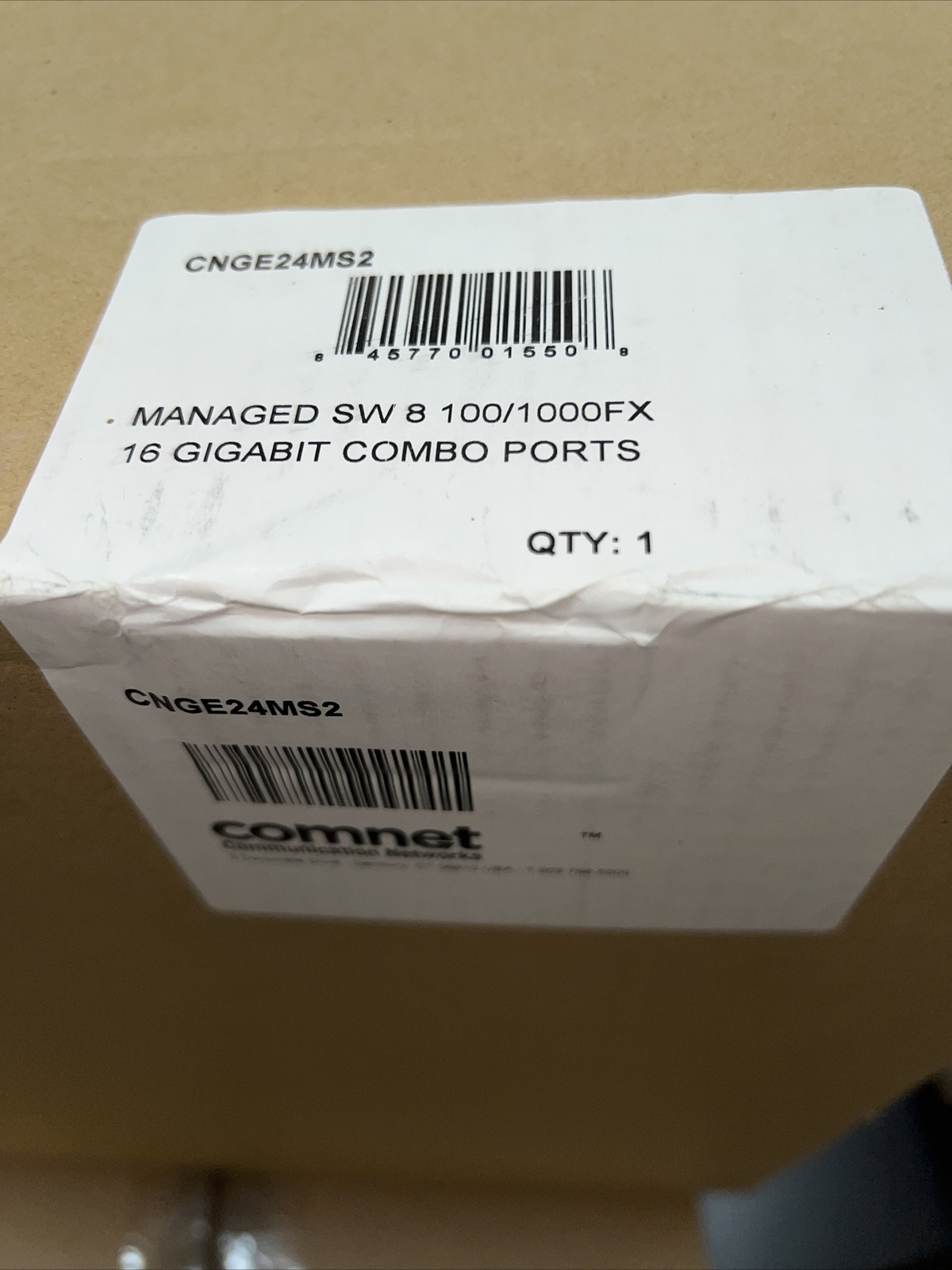 Comnet CNGE24MS2 managed SW 8 100/1000 FX 16 Port Gigbit Combo Ports | eBay