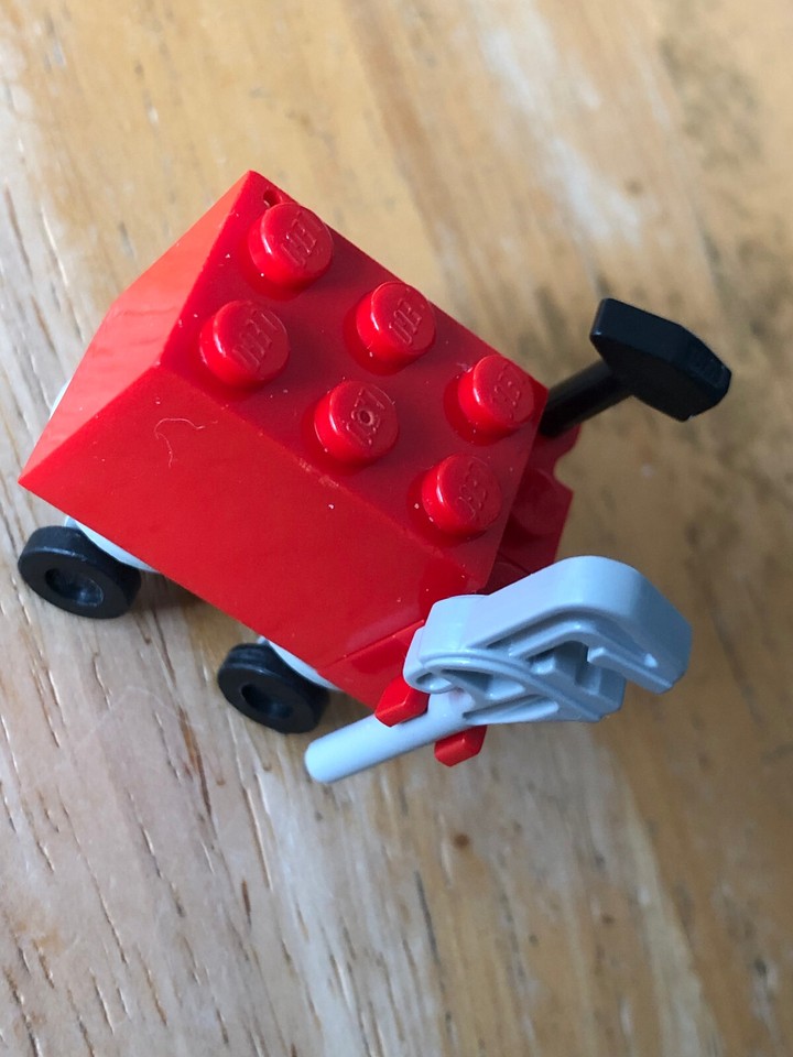 Lego Mechanic Mini Figure Red Tools Box Cart | eBay