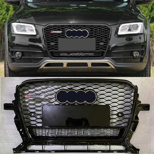 2013-2018 Audi Q5 SQ5 RSQ5 Style Black Honeycomb Grill Front Bumper ...