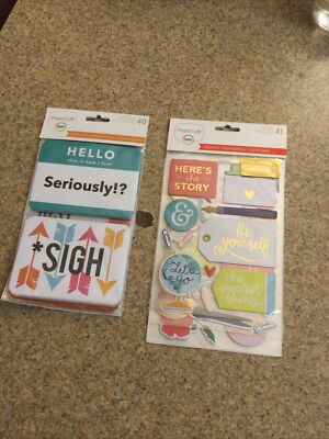 Project Life Becky Higgins Stickers And Theme Cards Combo | eBay