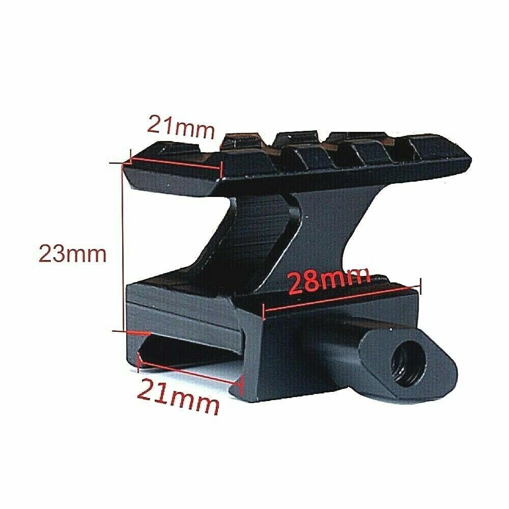 Tactical Red Dot Sight Riser Mount 1" Picatinny Rail Scope Mounts 3 ...