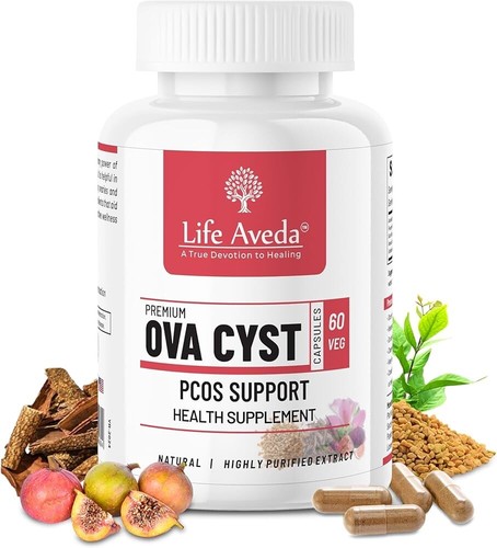 Life Aveda Ova Cyst PCOS Supplement – Natural Hormone Balance & Ovarian ...