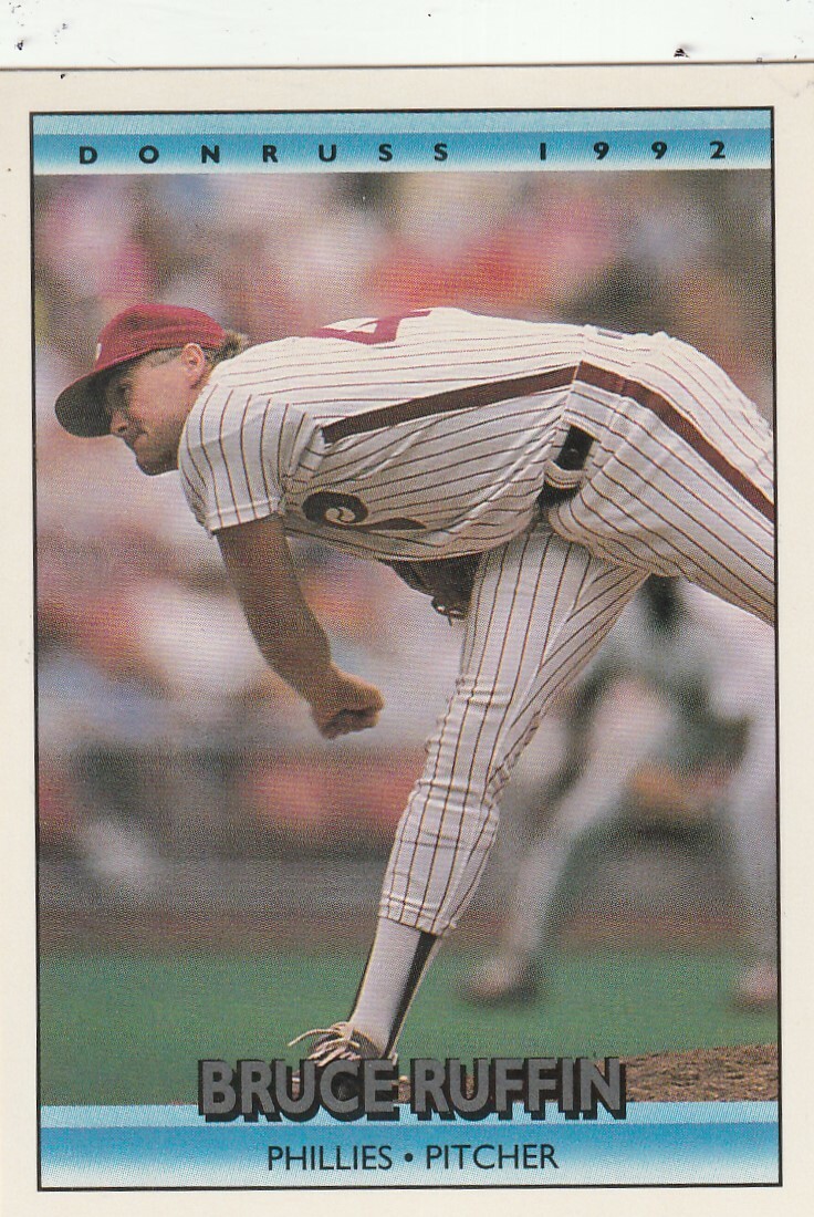 FREE SHIPPING-MINT-1992 Donruss Bruce Ruffin #680 PHILLIES PLUS BONUS ...