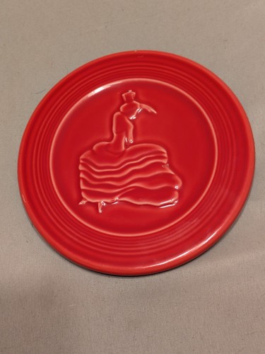 Fiesta Home Laughlin Burgundy Dancer Trivet Fiestaware 6” Diameter | eBay