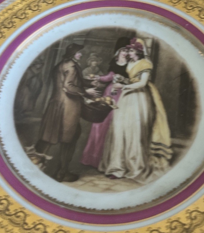 Royal Vienna Beehive Claret Gold Porcelain Portrait Plate | eBay