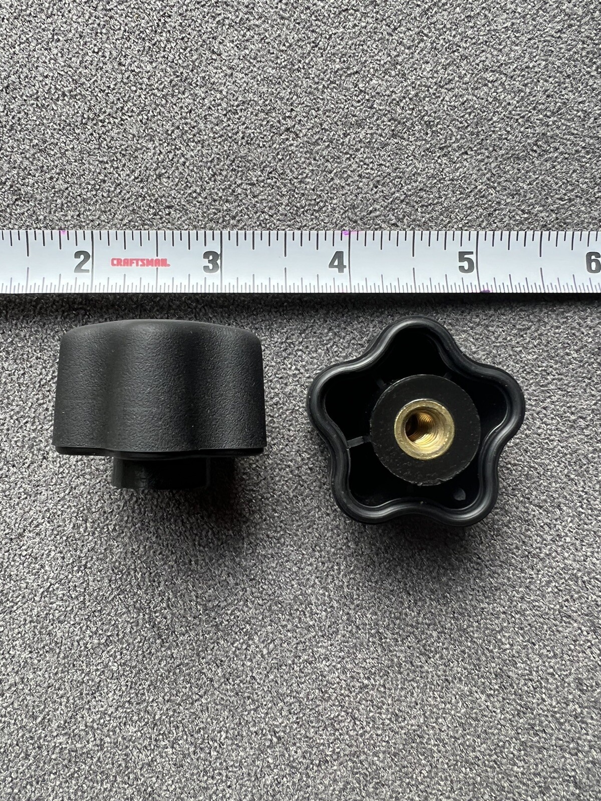 🇺🇸2 Qty Female Star Soft Grip Rubber Coated Knobs 1/4"-20 X 3/4” Thread ...