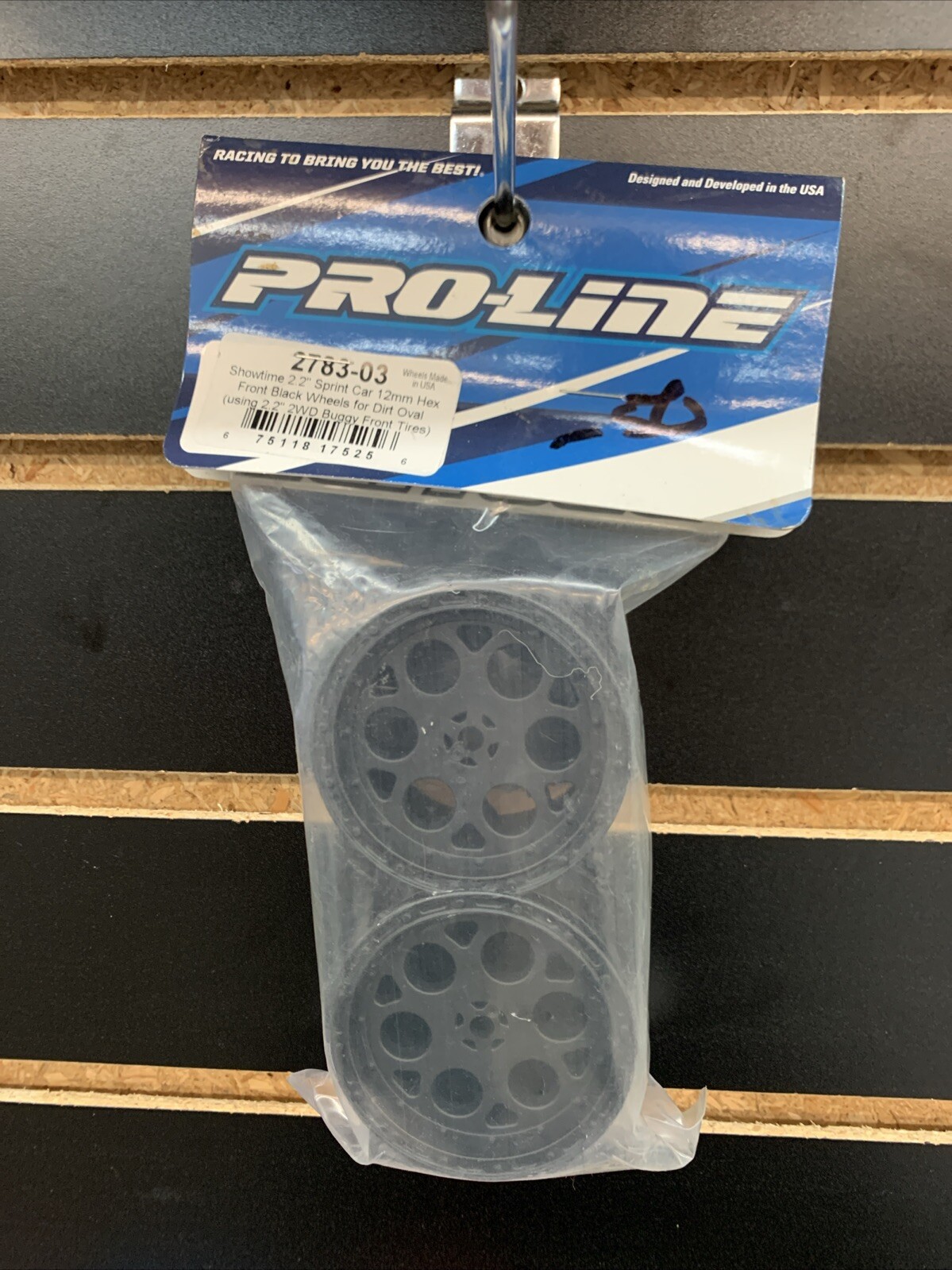 Pro-Line Showtime 2.2" Sprint Car Rear Sprint Wheels (Black) [PRO2783 ...