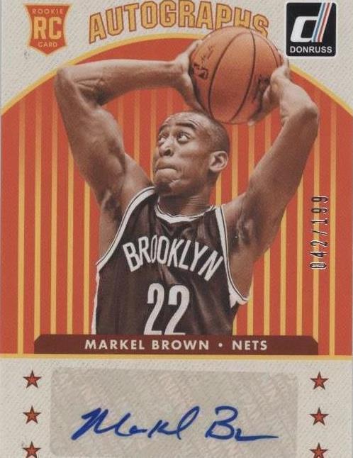 2014-15 Panini Donruss - Rookie Autographs Markel Brown #18 /199 (AU ...
