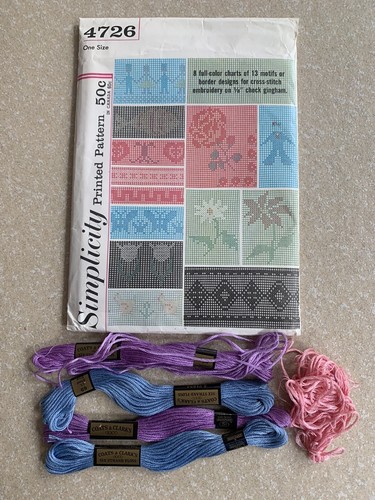 Simplicity 4726 Pattern 8 Full Color Charts Coats & Clark’s Embroidery ...