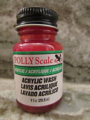 FLOQUIL POLLY SCALE RAILROAD MODEL PAINT 1 oz ACRYLIC WASH - BARN RED ...