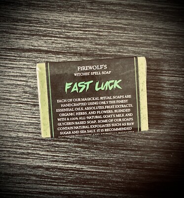 Fast Luck Magick Ritual Soap Handmade, Organic, Witchcraft, Hoodoo ...