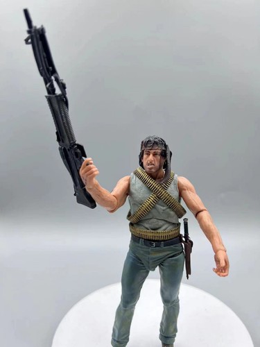 NECA RAMBO First Blood John J Rambo 7" Action Figure Set Stallone IN ...