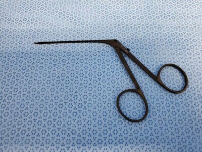 Richards 23-0063 Ebony Surgical Ear Scissors Left Curved Jaw ENT | eBay