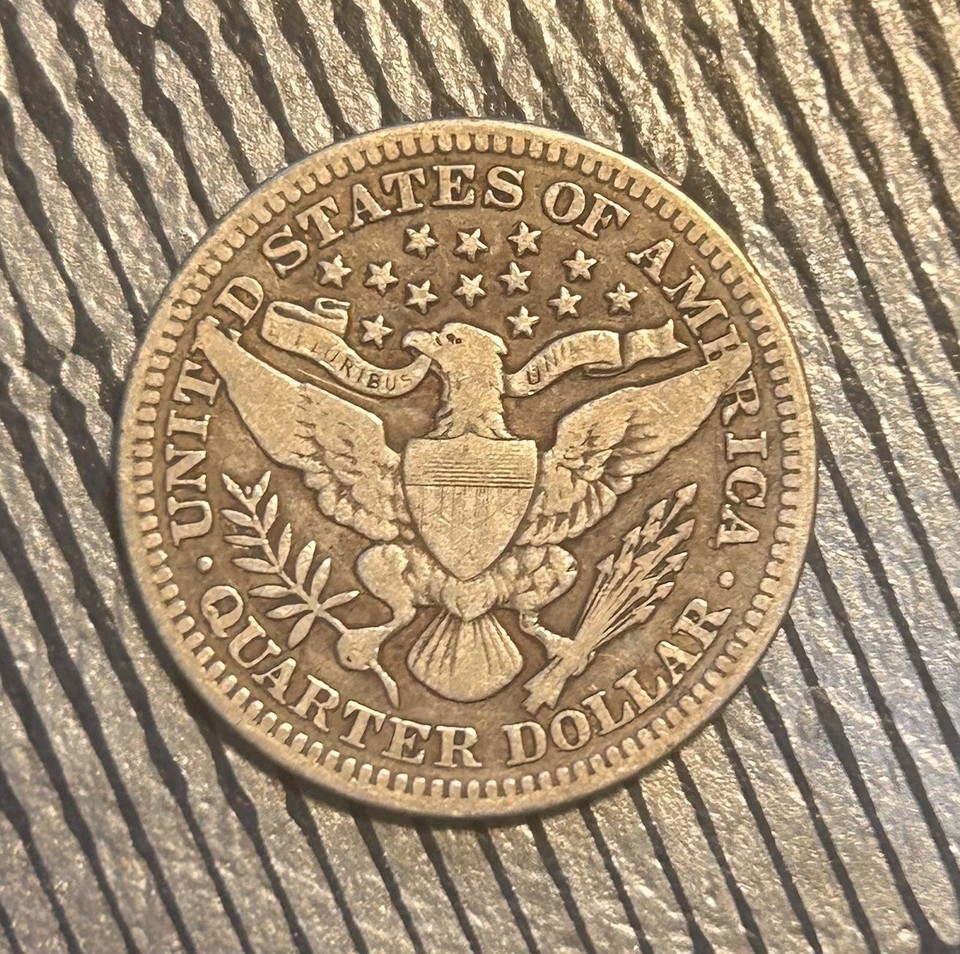 1908 P Barber Quarter - U.S. 25 cents silver coin | eBay