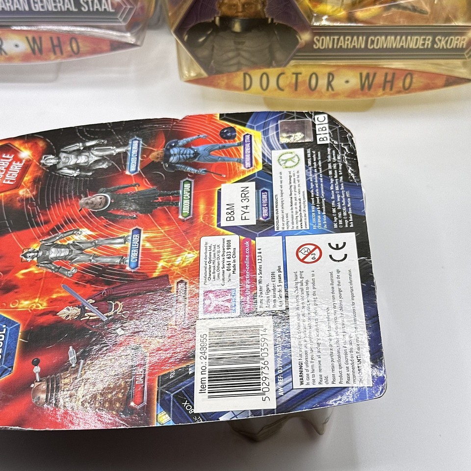 Doctor Who Figures Series 4 Vespiform Sontaran Stratagem Sontaran Staal ...