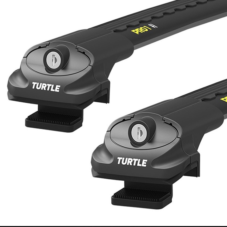 Subaru ASCENT 2019-onwards Roof Rack Cross Bars Black Raised Rails Pair ...