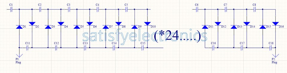 1PCS 24 Times Rectifier 60000V High Voltage Multiplier Voltage Doubler ...