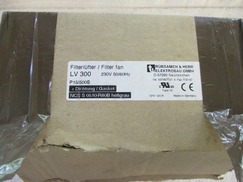 NIB RUBSAMEN & HERR Filter Fan 230V 50/60Hz LV 300 LV300 #1 | eBay