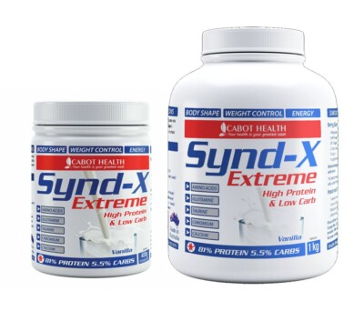 Cabot Health Synd-X Protein Powder Vanilla 400g 1 KG Cabot's SyndX All ...