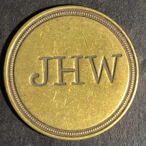 JHW Monogram Brass Token 23.25mm | eBay