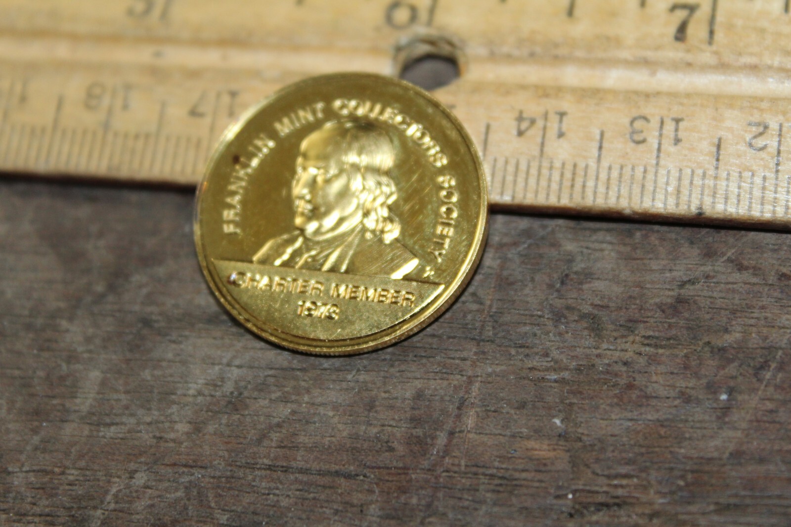 1973 Franklin Mint Collector's Society Membership Sterling Silver Coin ...
