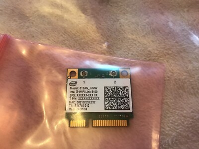 INTEL LINK 5100 512AN_HMW PCI-E 802.11N WIFI CRD WLAN DELL CY256 2.4GHz ...