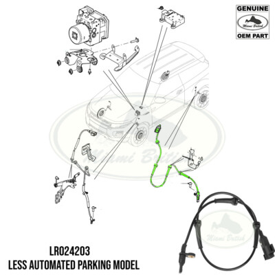 LAND ROVER REAR ABS SENSOR RANGE EVOQUE LR024203 OEM | eBay