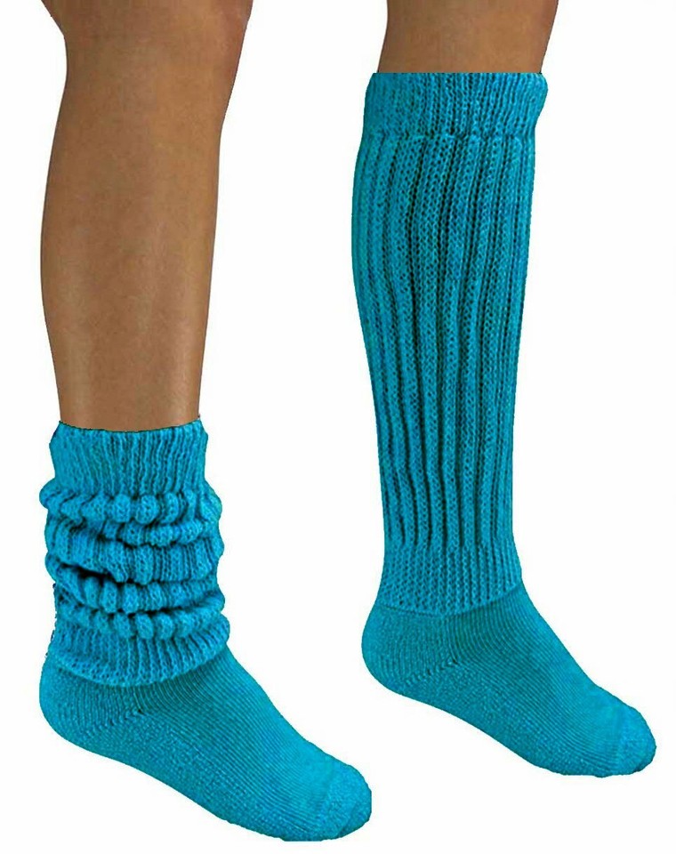 Slouch Knee Socks Scrunchie Calf Knee Hooters Girl Uniform Soft Warm ...